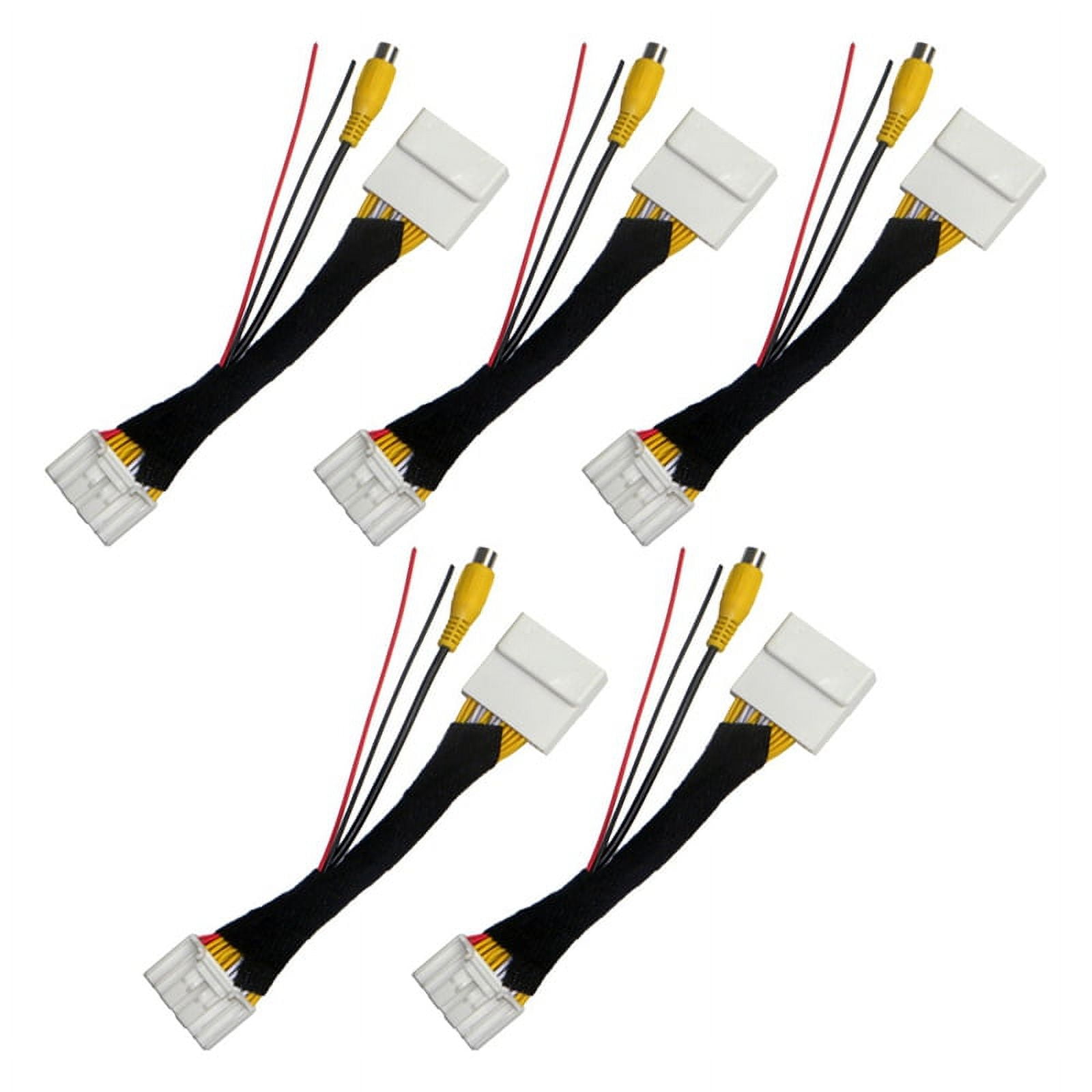 5X 28 Pin Car Video Reverse Camera Convert Cable Adapter for 2 3 6 -5 ...