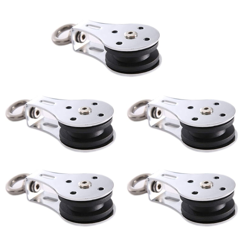 5X 300Kg Bearing Pulley Lifting Quiet Wheel Gym U-Grooved Heavy Duty ...