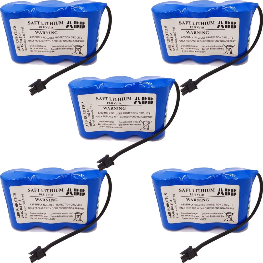 5X 3HAC16831-1 17000mAh 3HAC13150-1 Battery for ABB Robot Controller ...