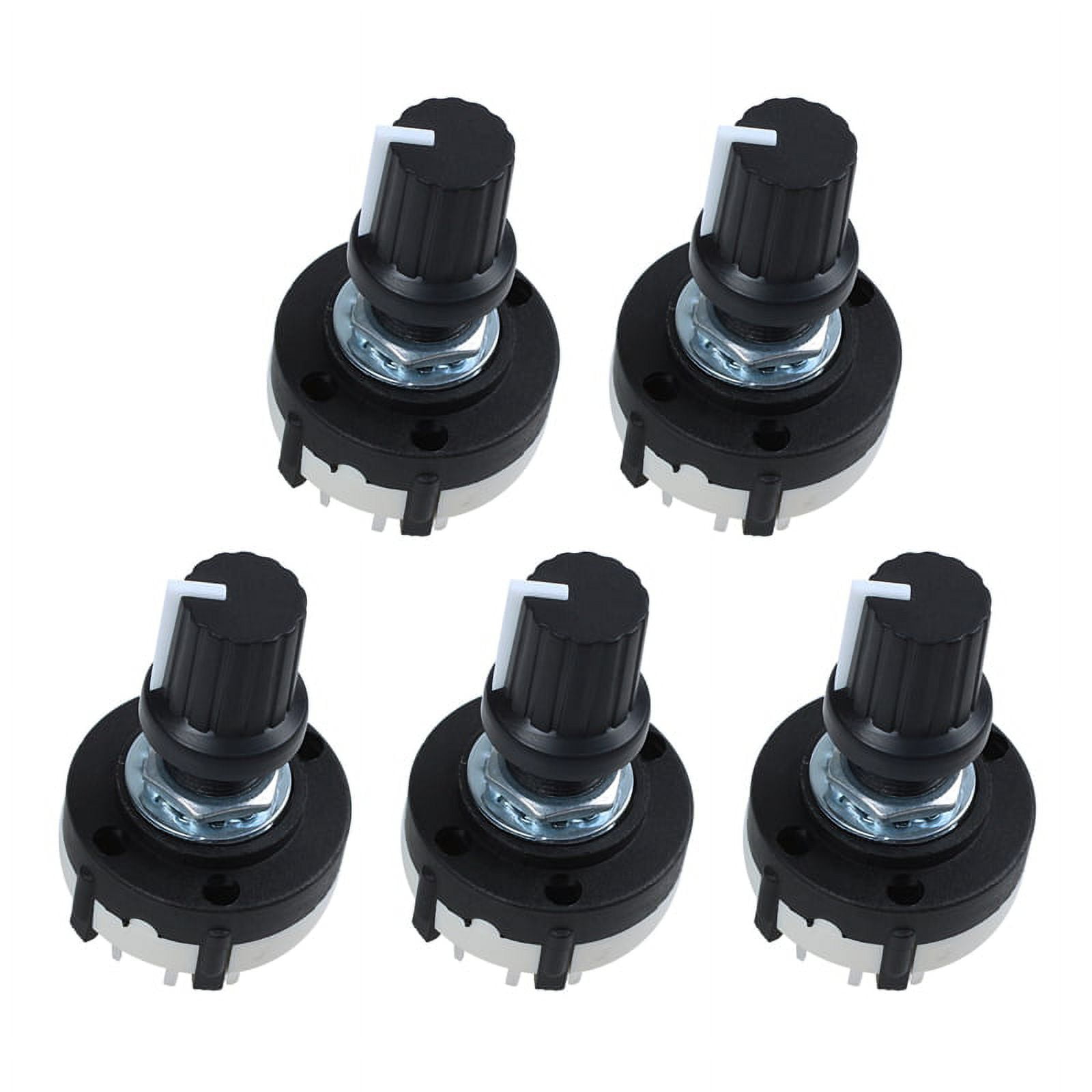 5X 3P4T 3 Pole 4 Position Single Band Rotary Switch W Knob - Walmart.com