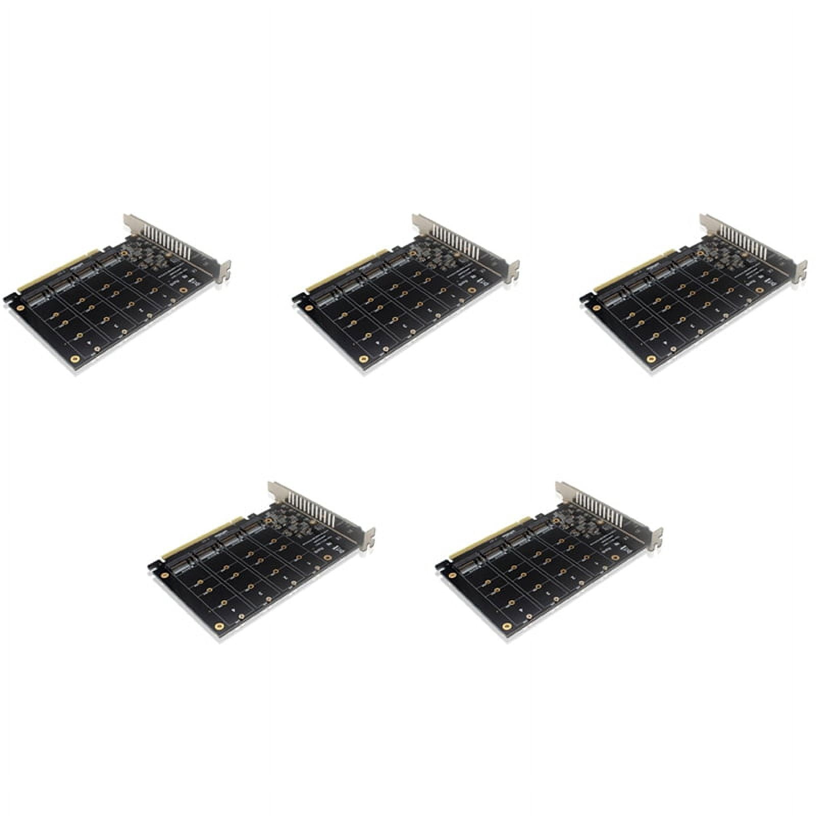 5X 4 Port NVMe to PCIE Adapter Card M.2 NVME to PCIe X16 Adapter ...
