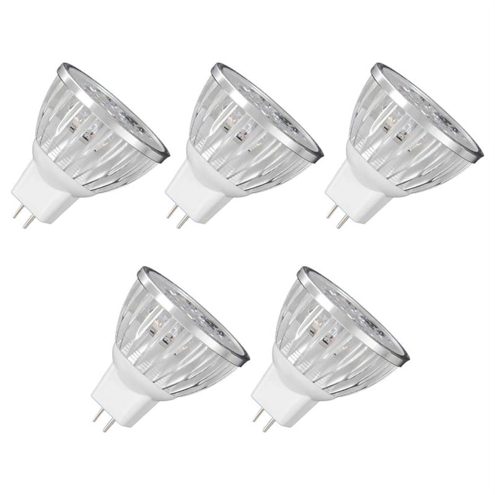 5X 4W Dimmable MR16 LED Bulb/3200K Warm White LED Spotlight/50 Watt ...