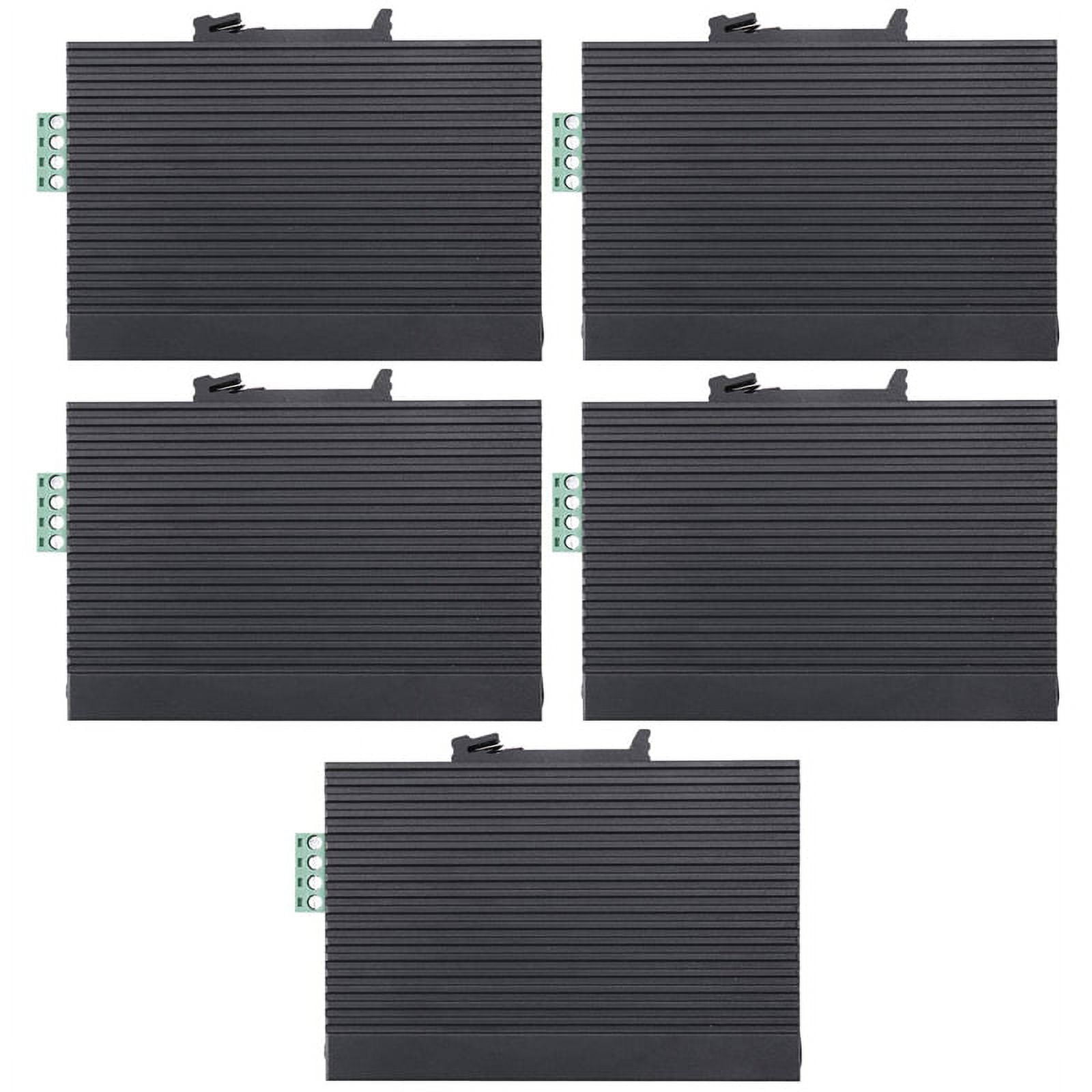 5X 5-Port RJ45 10/100M Ethernet Desktop Switch Network Laptop DIN Rail ...