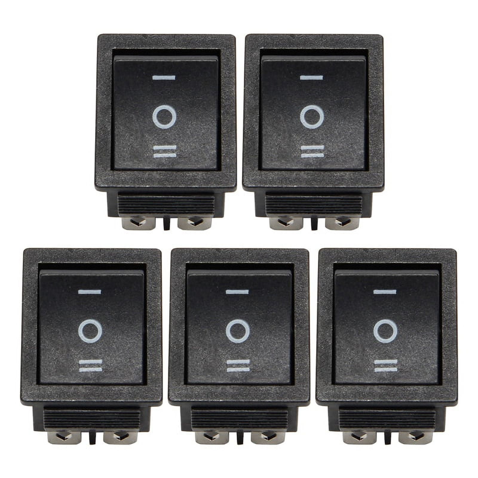 5X 6-Terminals 3 Position ON/OFF/ON DPDT Boat Rocker Switch 16A 250VAC ...