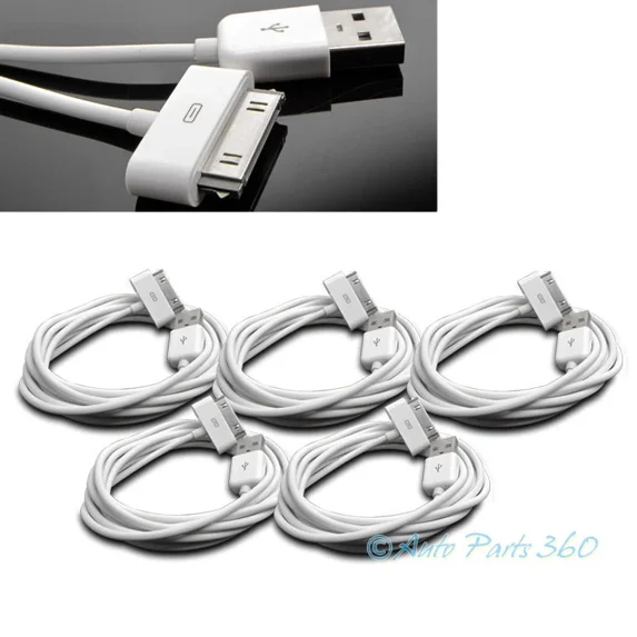 5X 6Ft Usb To 30 Pin White Cable Data Sync Charger Samsung Galaxy Tab ...