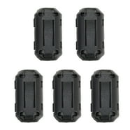5 Pcs Black UF90B 9mm Dia Clip On EMI RFI Noise Ferrite Core Filter ...