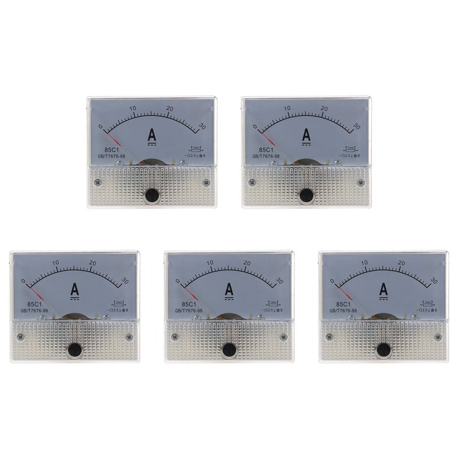 5X 85C1 Analog Current Panel Meter DC 30A AMP Ammeter - Walmart.com
