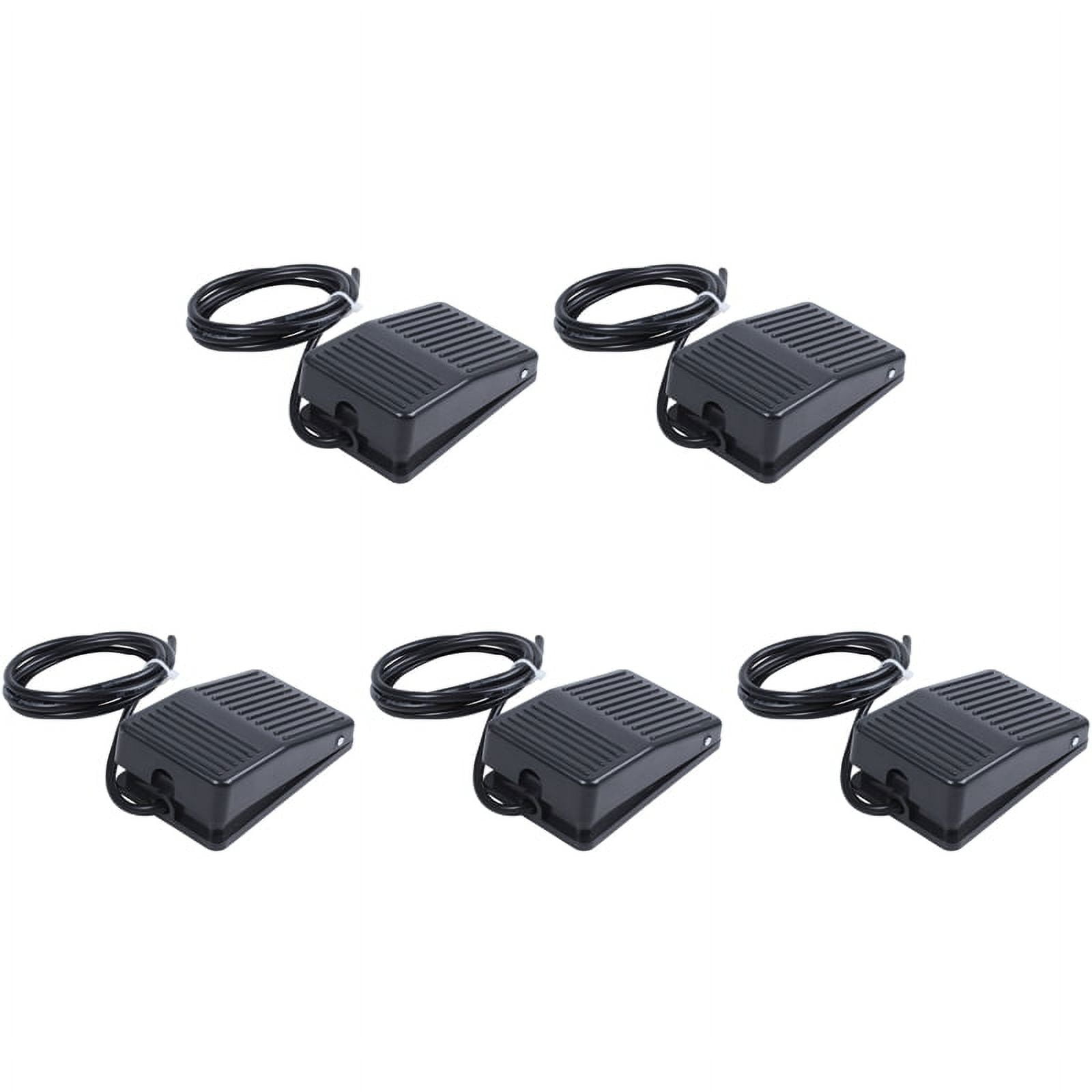 5X AC 250V 10A SPDT NO NC Antislip Plastic Momentary Power Foot Pedal ...