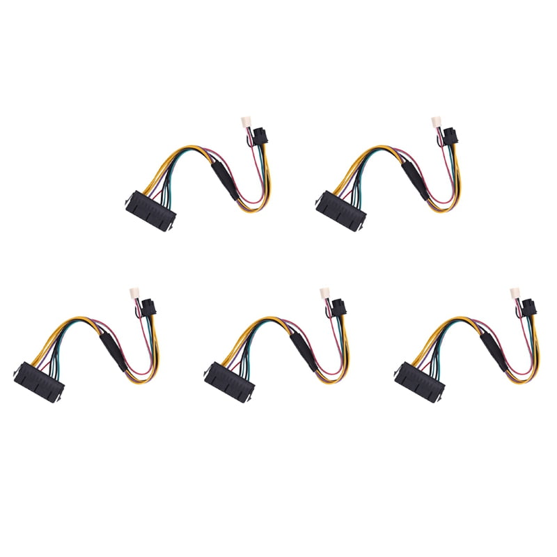 5X ATX PSU Power Supply Cable PCIe 6 Pin to ATX 24 Pin Power Supply ...