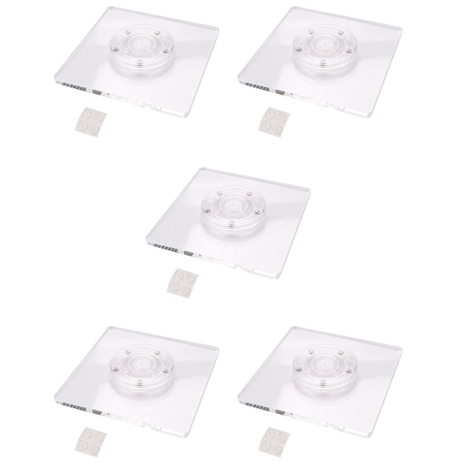 5X Acrylic Square Cookie Decorating Turntable Cookie Stencils Holder ...