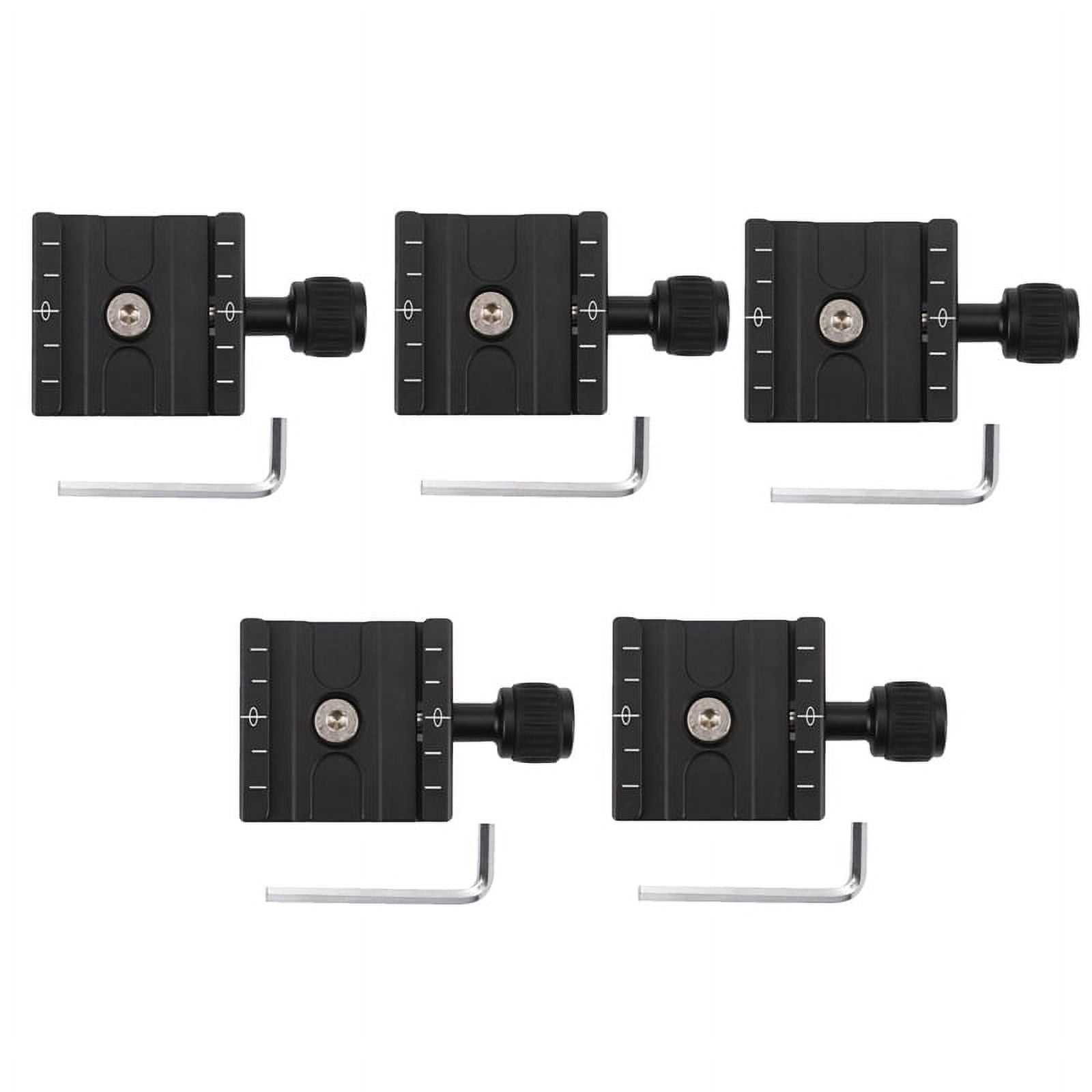 5X Aluminium 50mm Quick Release Plate QR Clamp Fits Standard for Tripod ...