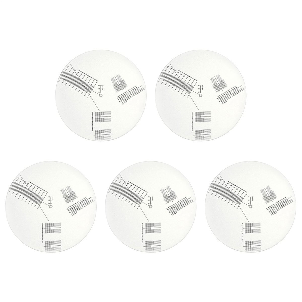 5X Anti-Sliding LP Vinyl Record Pickup Calibration Plate Distance Gauge ...