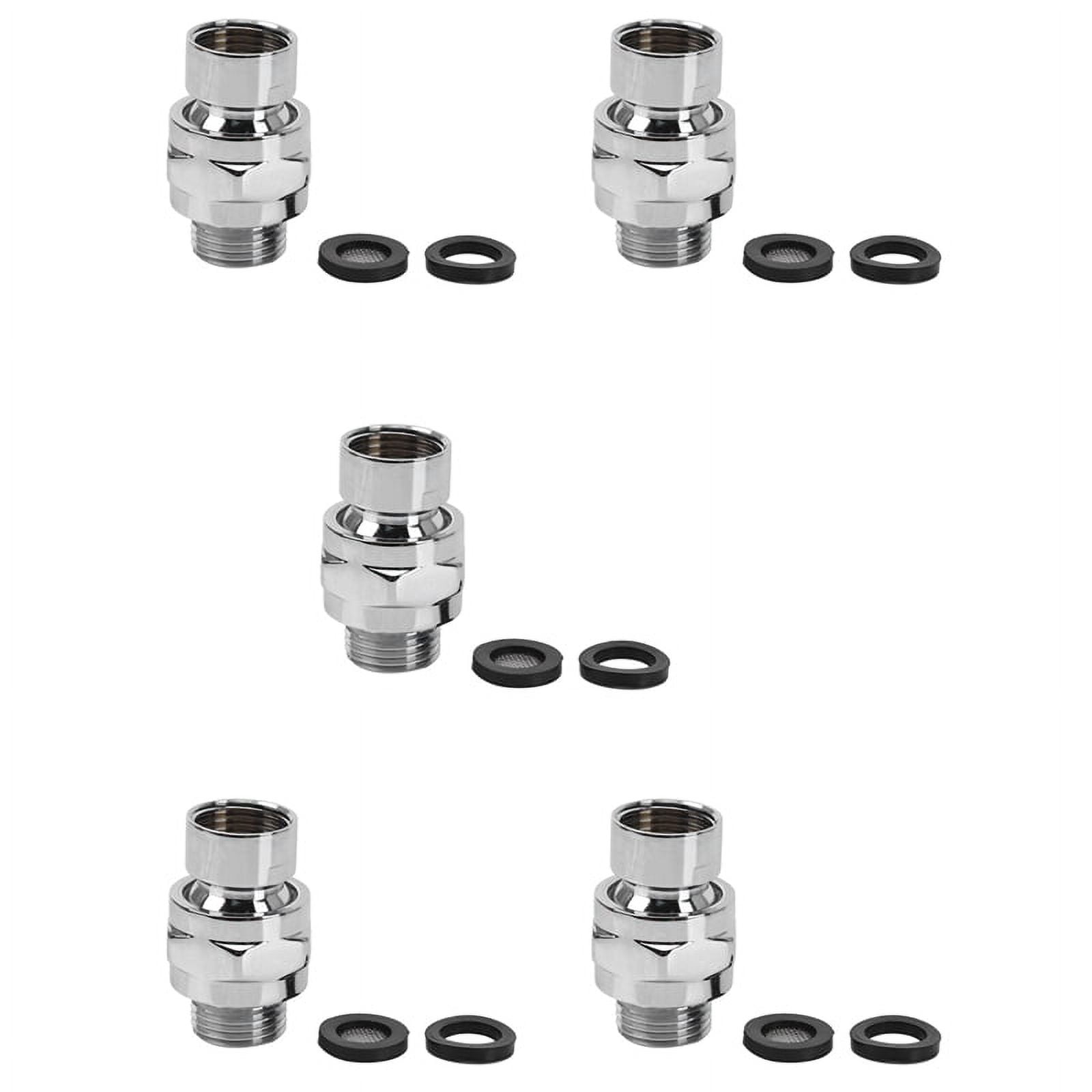 5X Brass Chrome Ball Joint Shower Arm Angle Adjustable Swivel Adapter ...