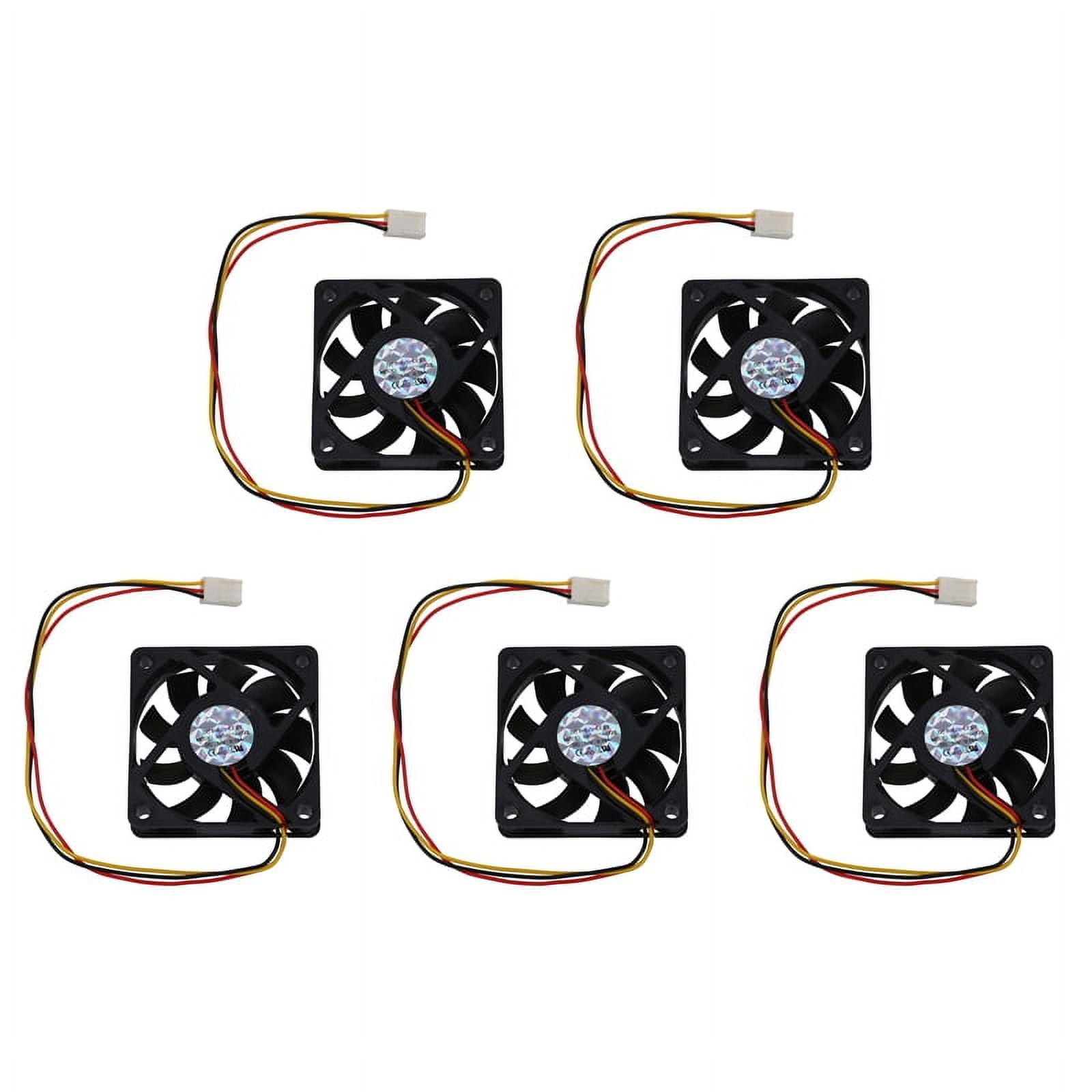 5X CPU Fan Radiator Fan 60 X 60 mm Box Computer - Black - Walmart.com