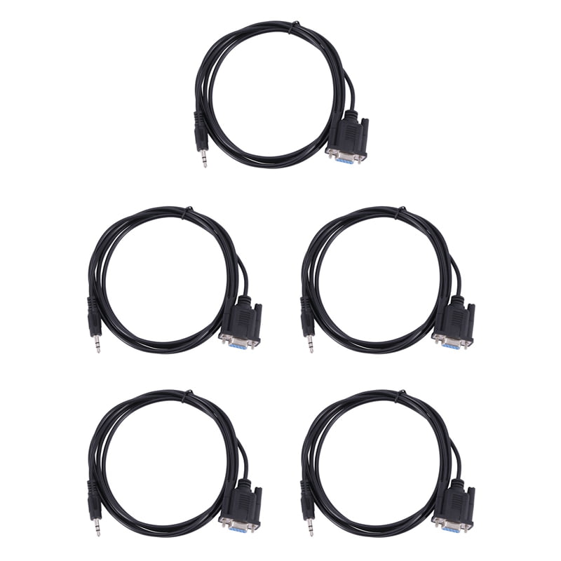 5X DB9 9 Pin VGA Female Cable ,DB 9 Female to TRS 3.5mm (1/8in) TRS ...