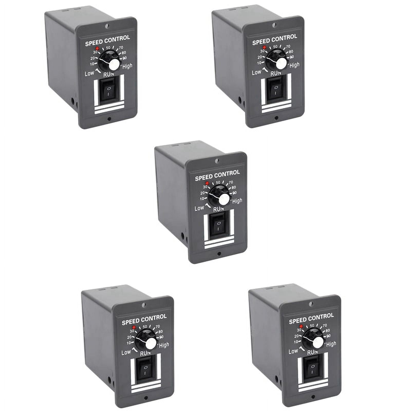 5X DC 12V 24V 36V 48V 10A PWM Motor Speed Controller Reversible Switch ...