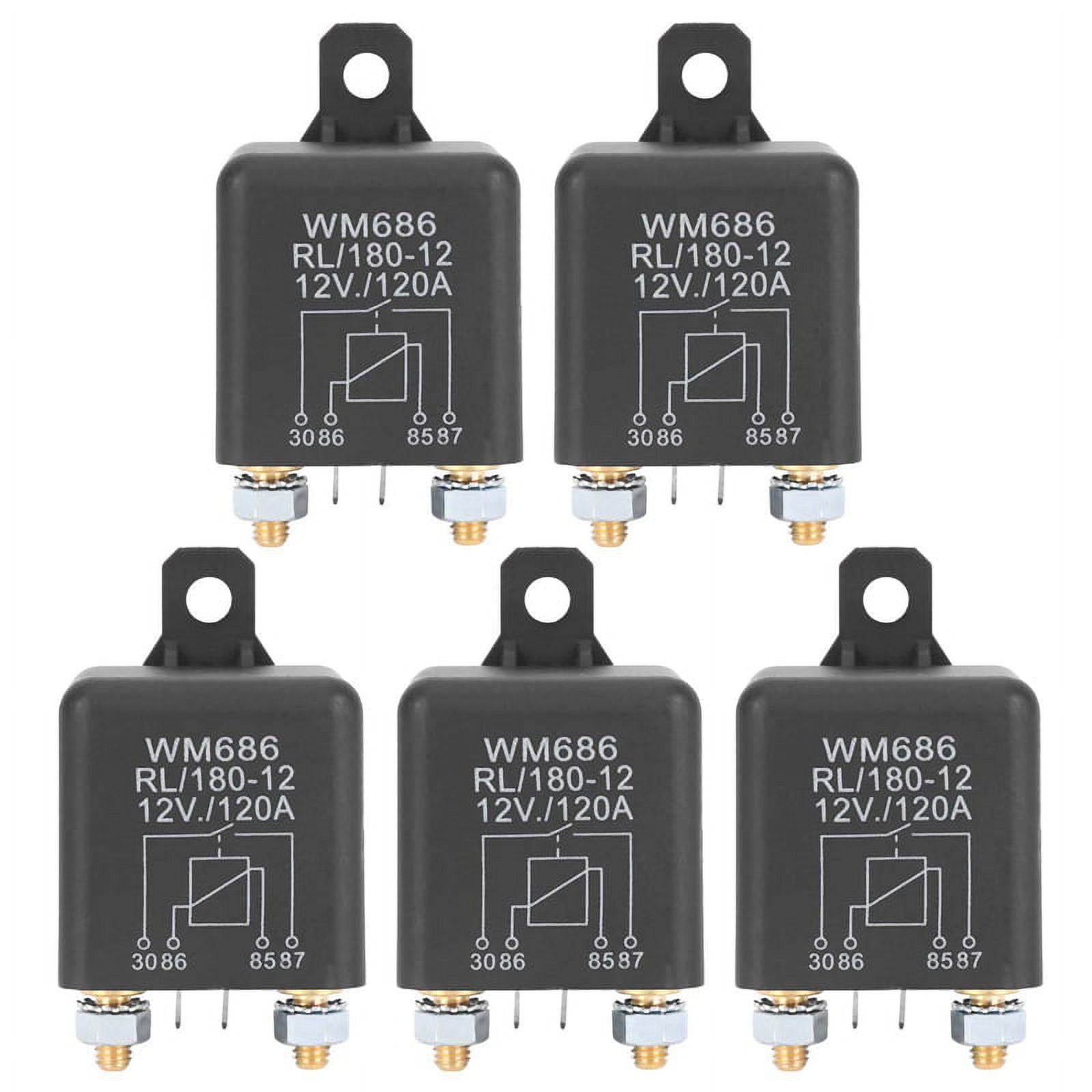 5X DC 12V Relay Battery Isolating Relay 12V / 120A Load for Car Trucks ...