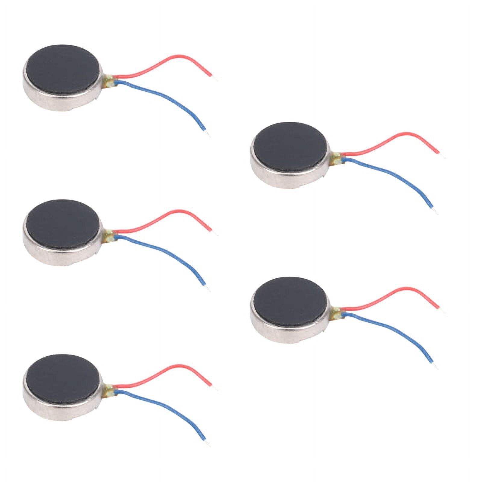 5X DC 3V 60MA 9000+/-2000RPM Phone Coin Flat Vibrating Vibration Motor ...