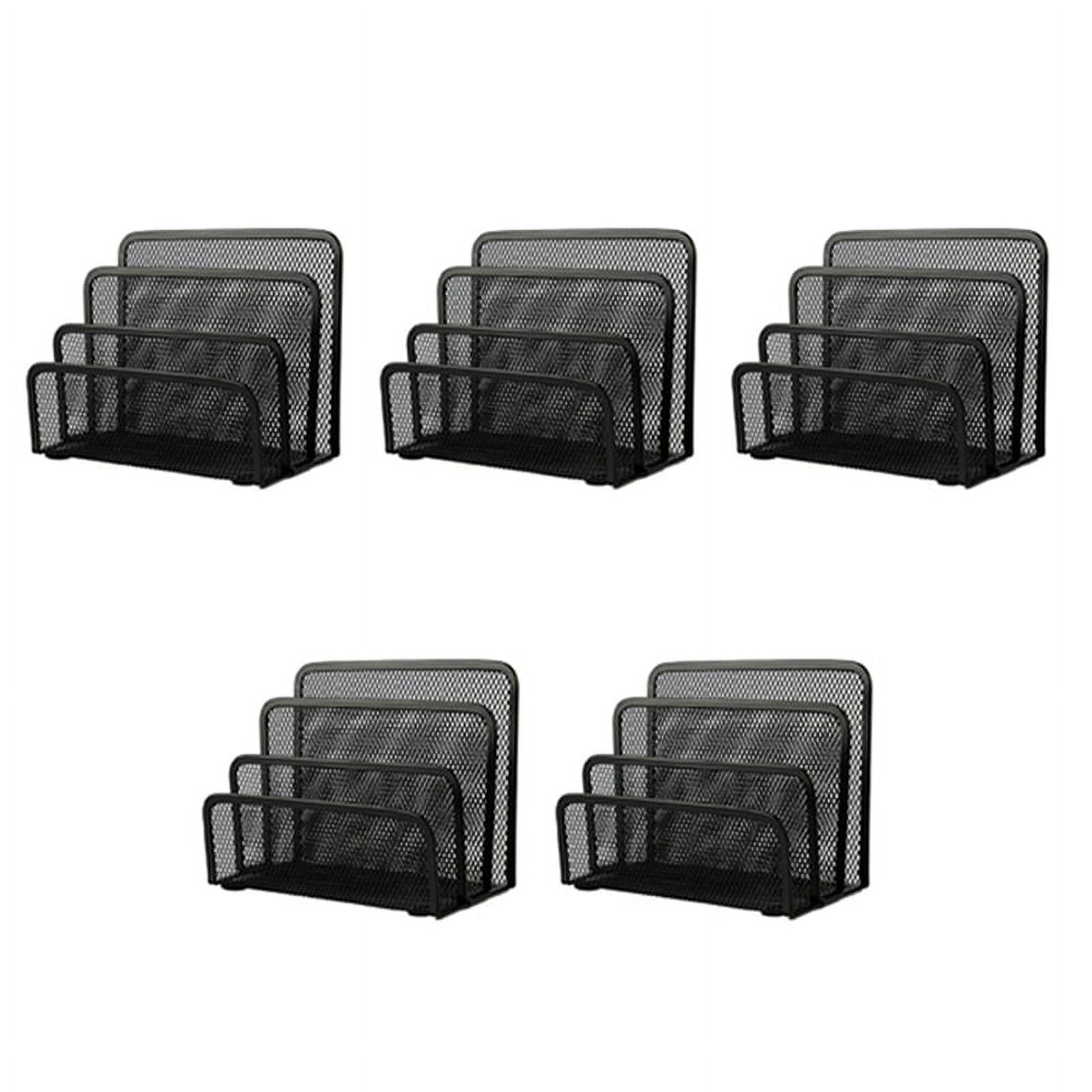 5X Desk Mail Organizer Small File Holders Letter Organizer Document ...