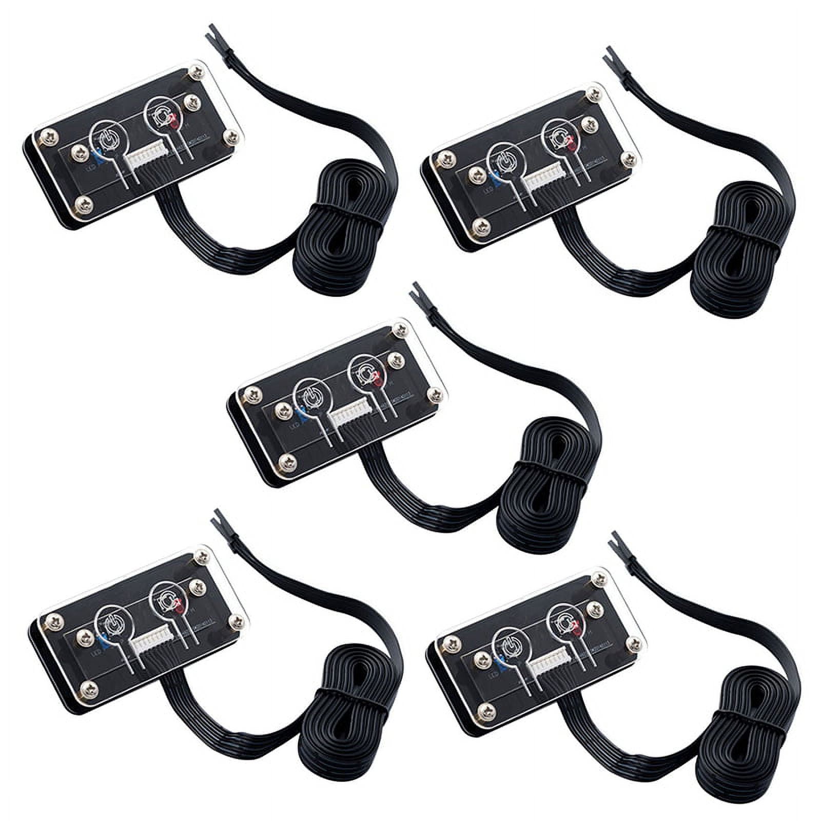 5X Desktop Computer Switch External Power Switch Power Button+Restart ...