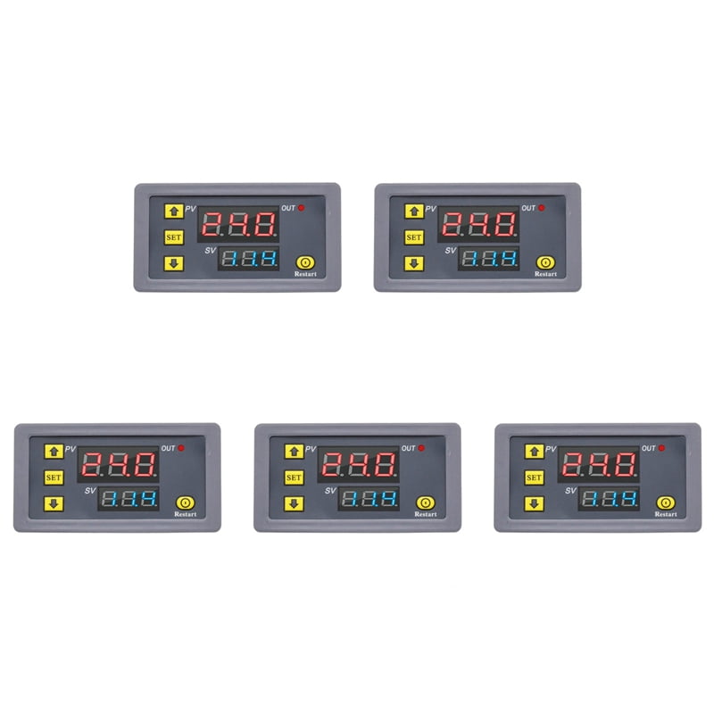 5X Digital Time Delay Relay LED Display Cycle Timer Control Switch ...