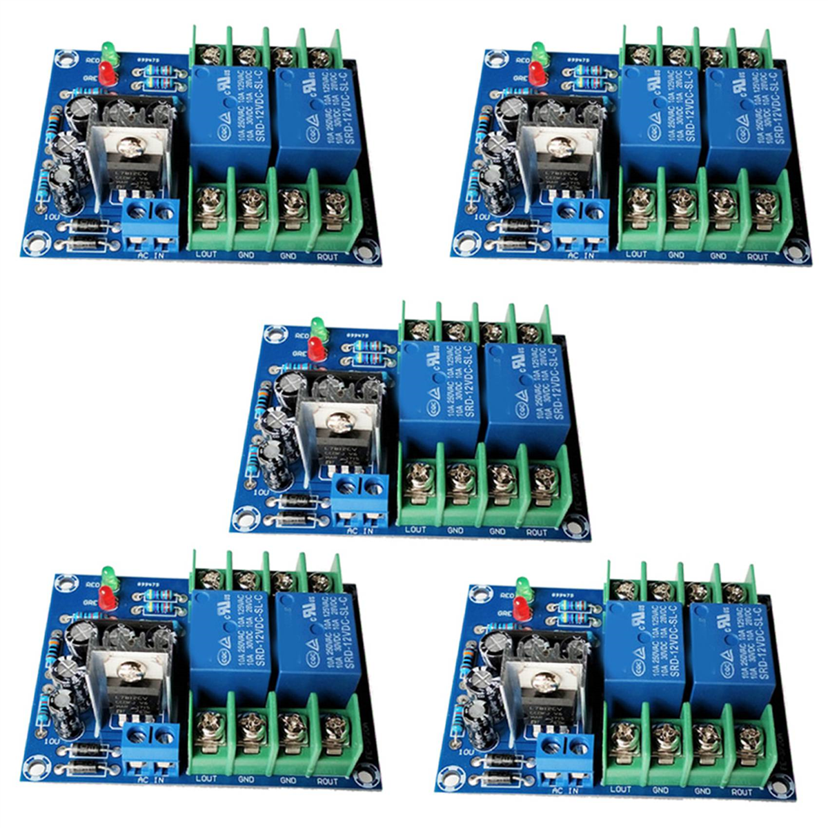 5X Dual Channel Speaker Protection Circuit Board High-Power Audio ...
