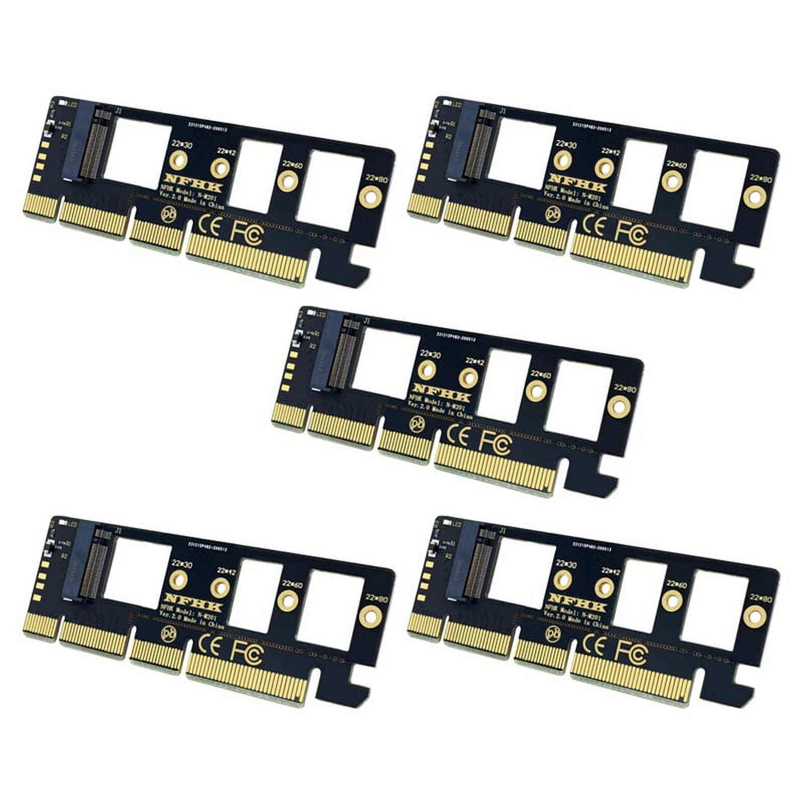 5X Expansion Card M.2 NVME SSD to PCIE 3.0 X16/X8/X4 Desktop SSD ...