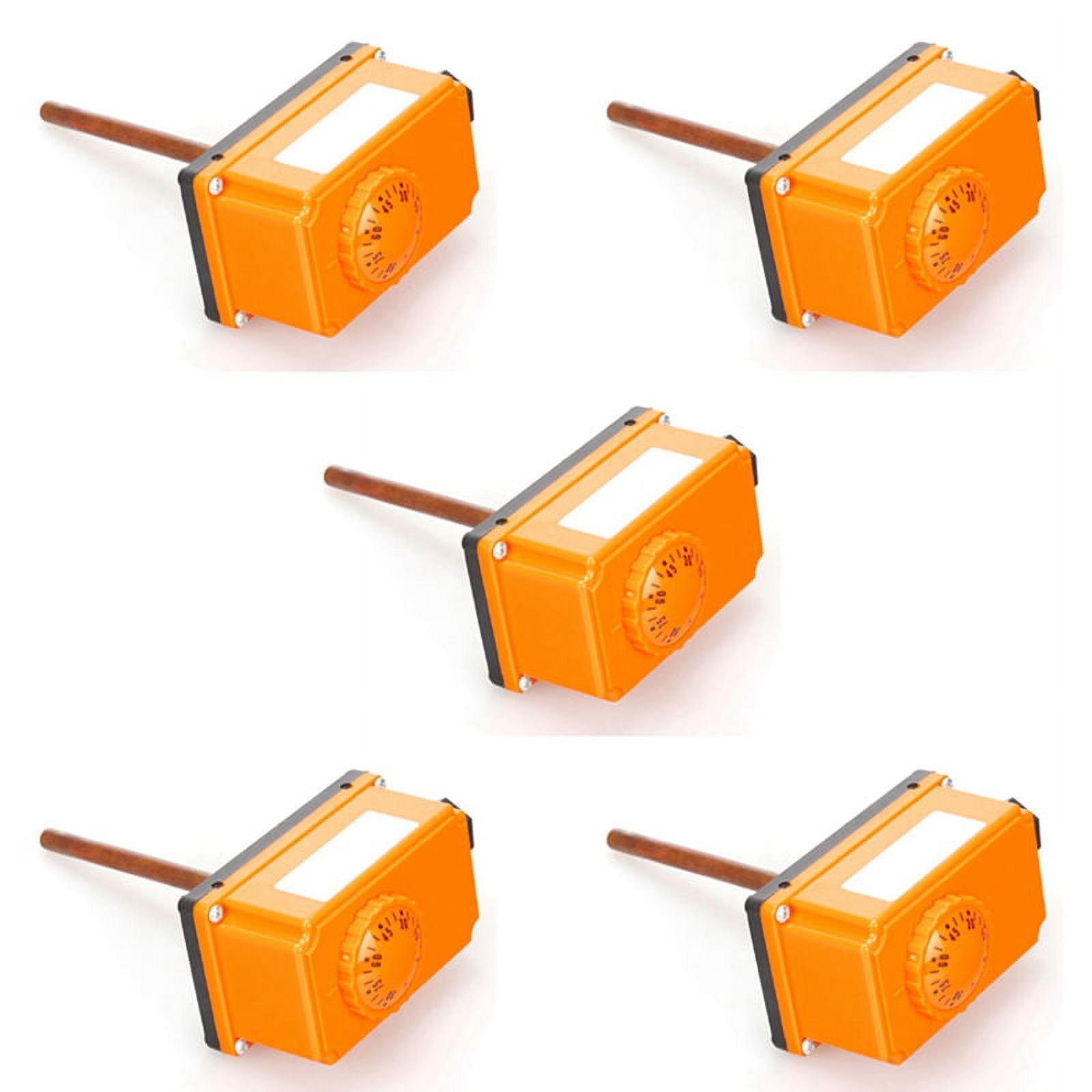 5X G1/2 Male Thread Hot Water Pipe Thermostat Temperature Controller 90 ...