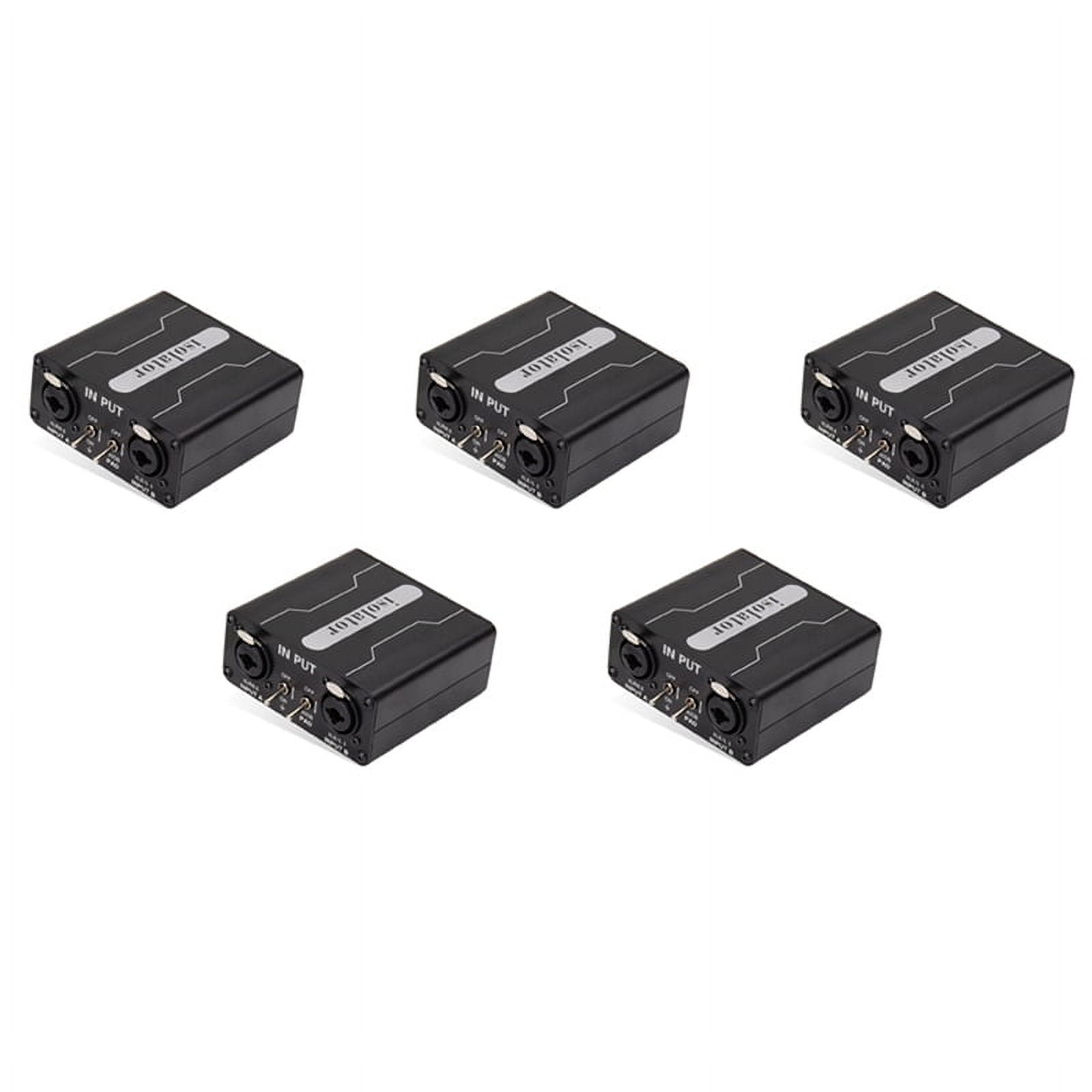 5X GX200 Audio Isolator Dual-Channel 6.5 XLR Mixer Audio Isolator ...