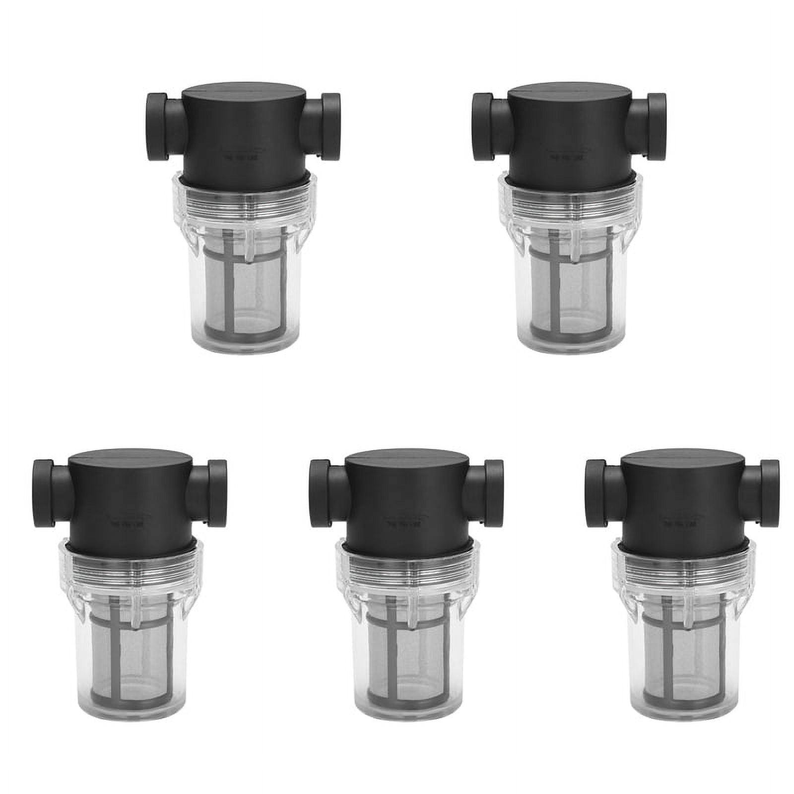 5X Garden Pond Inline Mesh Strainer Water Pump Filter Irrigation High ...