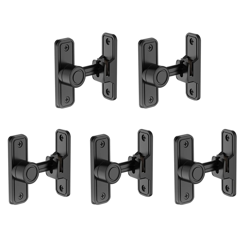 5X Heavy Duty Gate Latches 90 Degree Right Angle Barn Door Lock Anti ...
