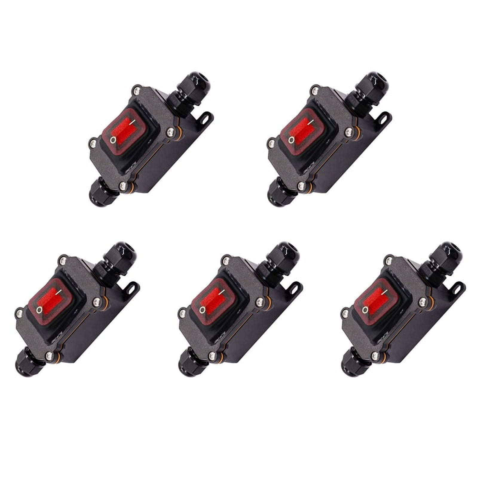 5X IP67 Waterproof Inline Switch 12V DC 20A High Current Power ...