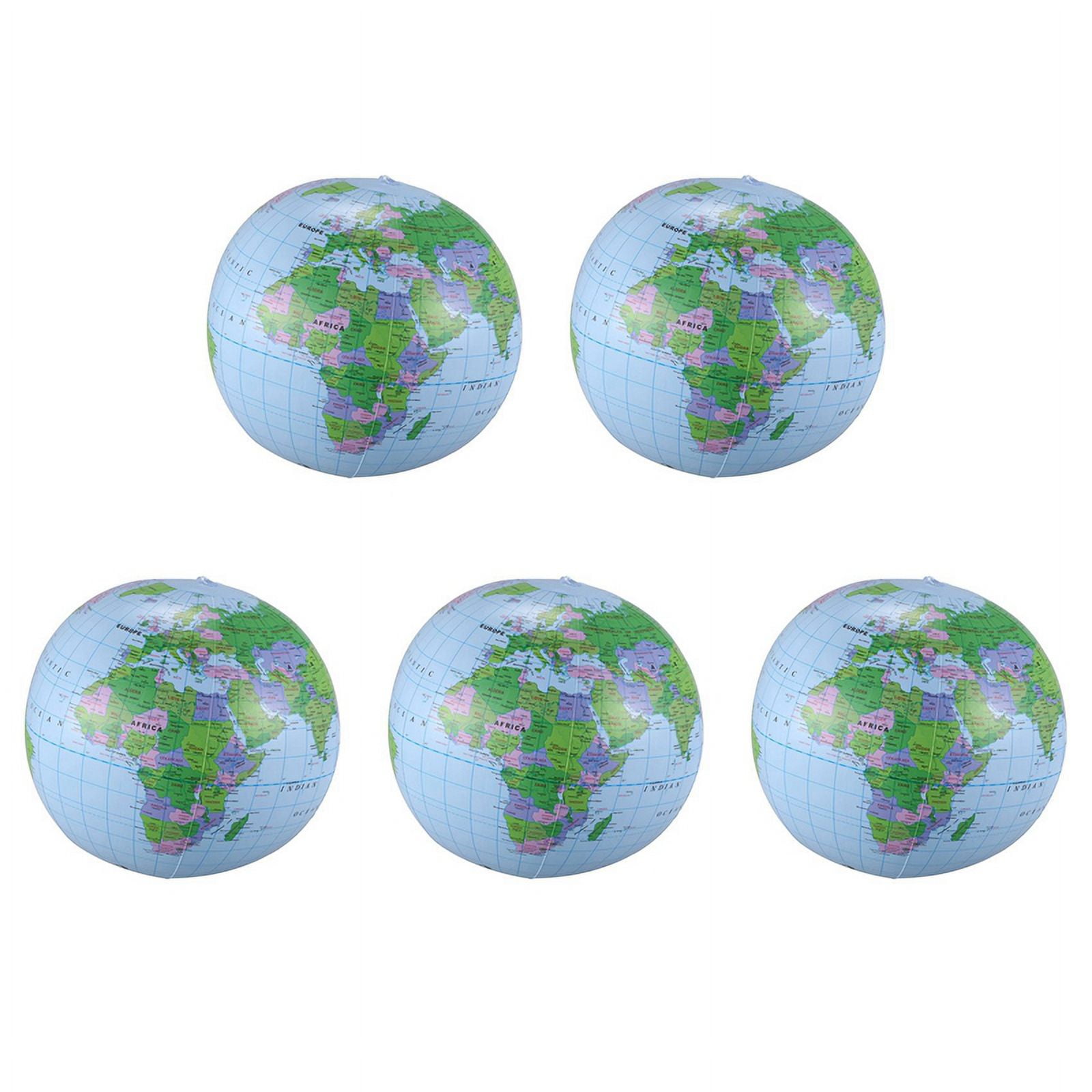 5X Inflatable Toy Globe Tellurion Training Geography Map Balloon Water ...