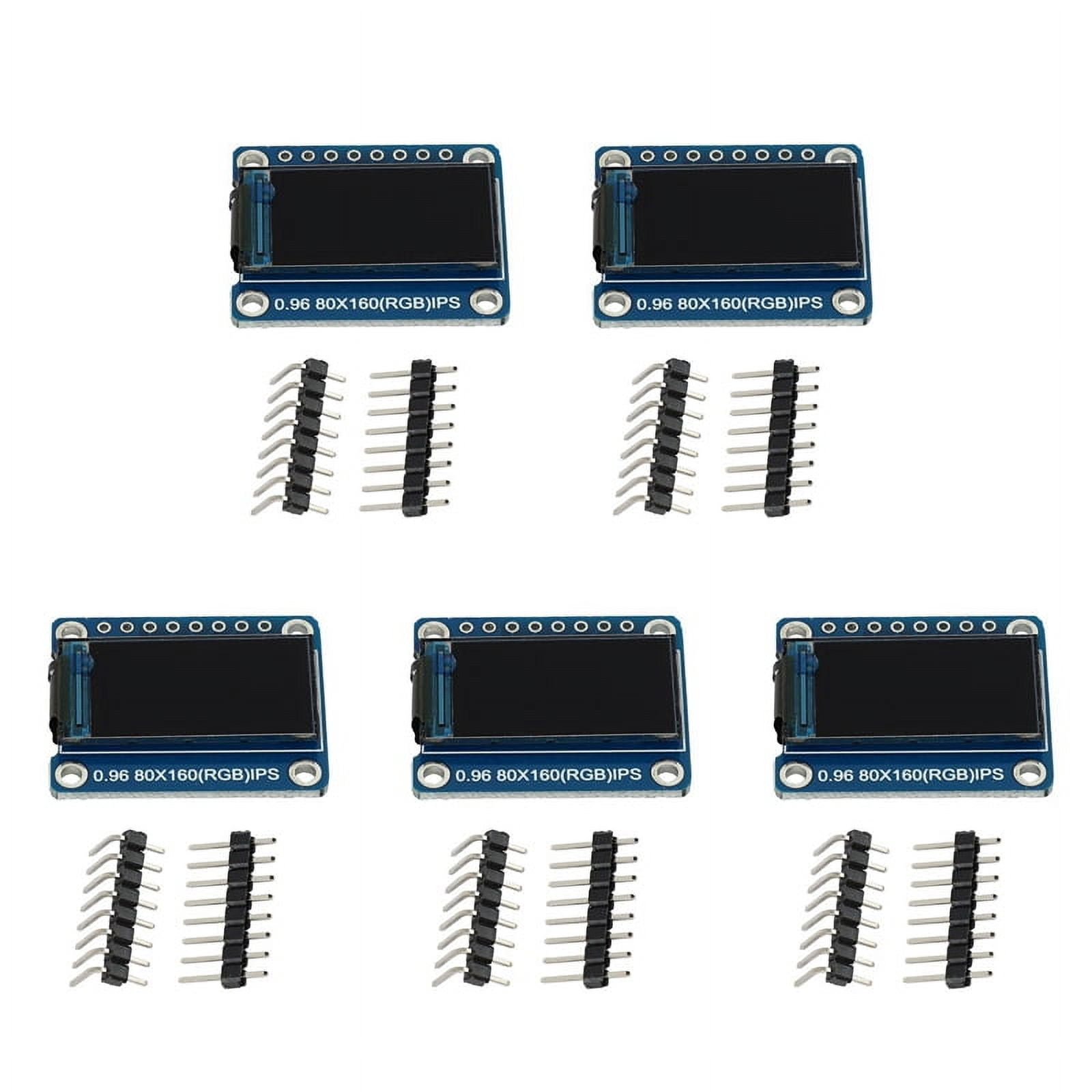 5X Ips 0.96 Inch 8 Pin Spi Hd 65K Full Color Tft Module St7735 Drive Ic 80 X 160 Lcd Display 3 ...