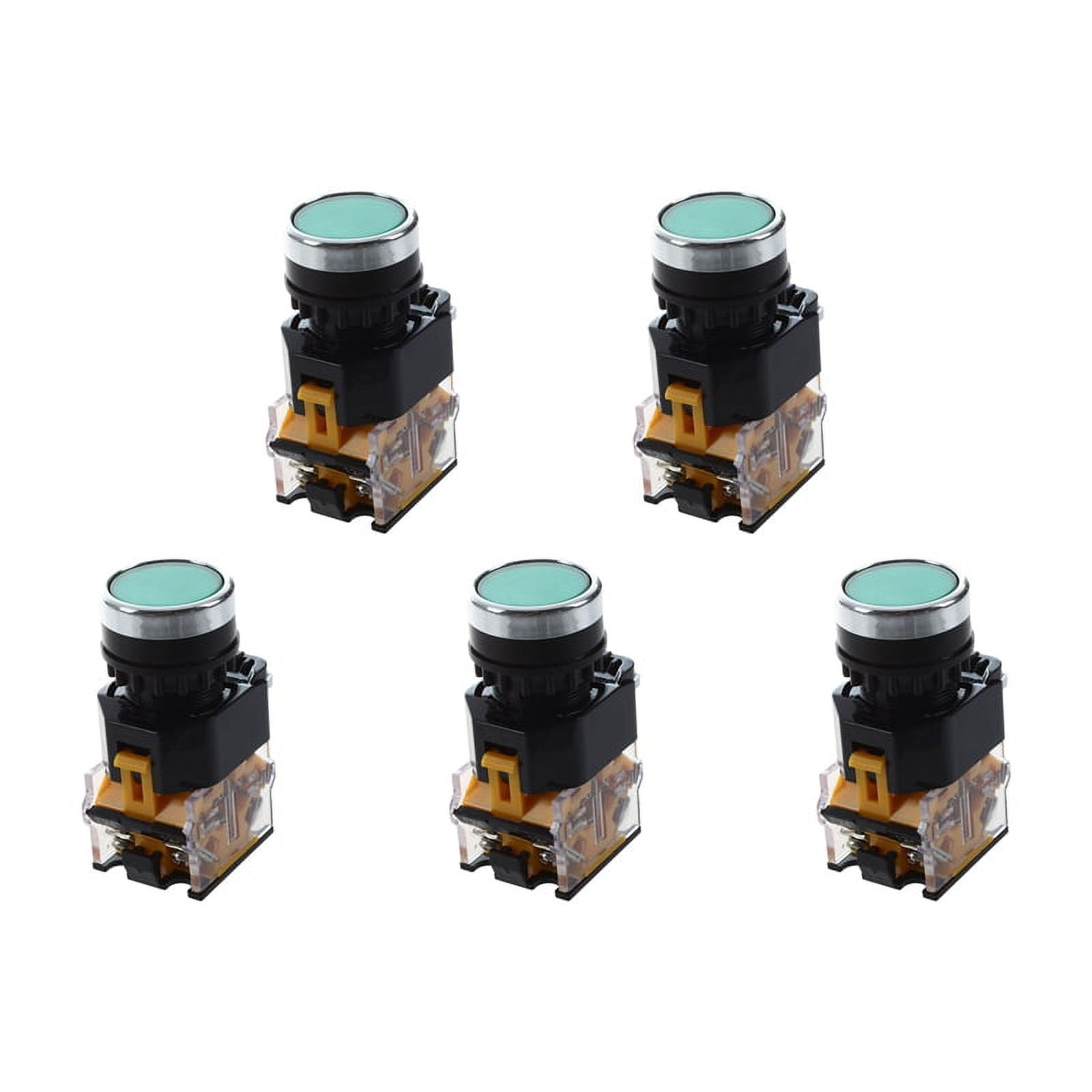5X LA38-11/203 Push Button Momentary Heavy Duty Switch Green - Walmart.com
