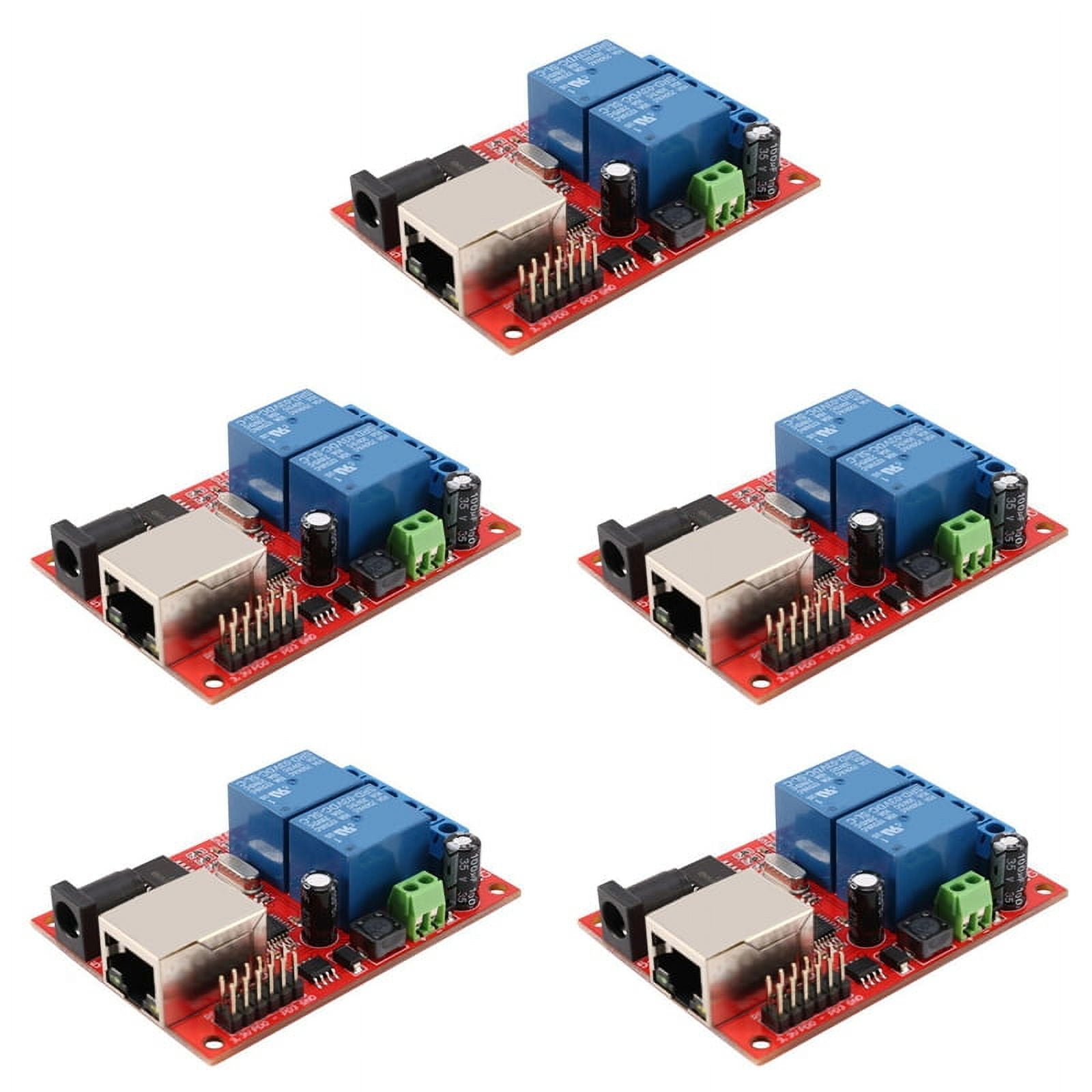 5X LAN Ethernet 2-Way Relay Board Delay Switch UDP Controller Module WEB Server - Walmart.com