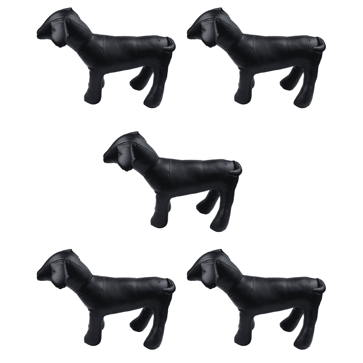 5X Leather Dog Mannequins Standing Position Dog Models Toys Pet Animal ...