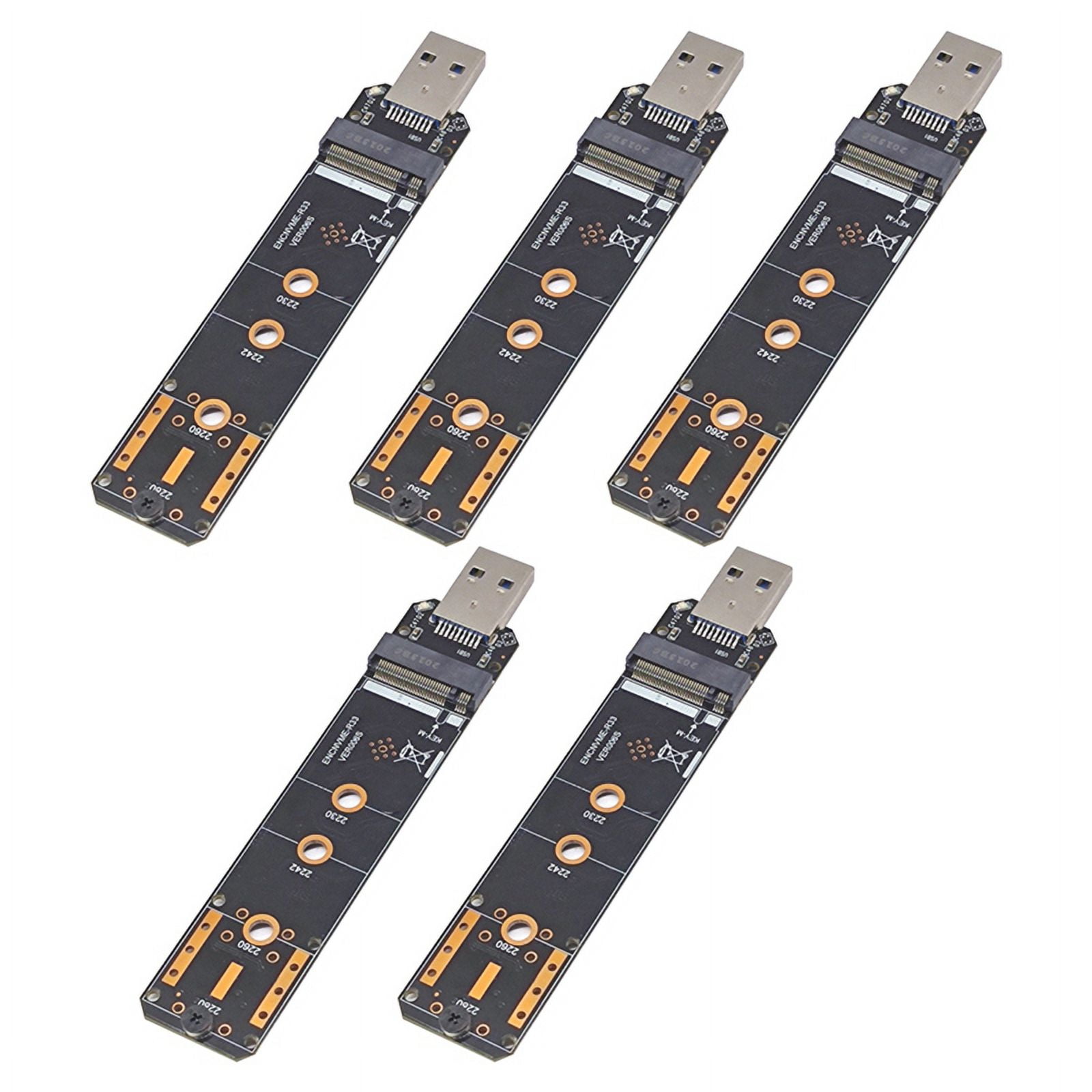 5X M.2 NVME SSD to USB3.2 GEN2 10Gbps Adapter M.2 NVME SSD Adapter for ...