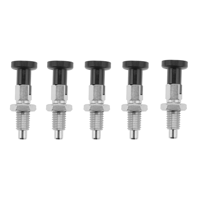 5X M10 Stainless Steel Self Locking Plunger Pin with Self Locking ...