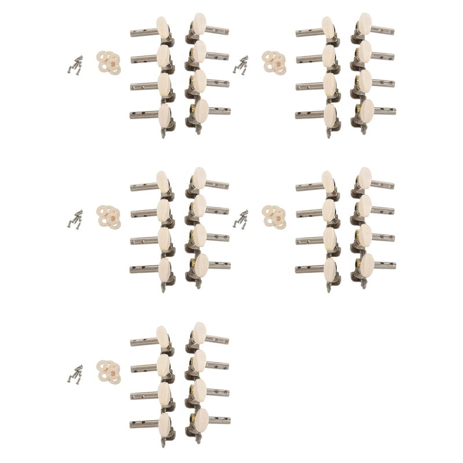 5X Machines Tuners Pegs Tuning Key with White Pearl Knobs 4L+4R for ...