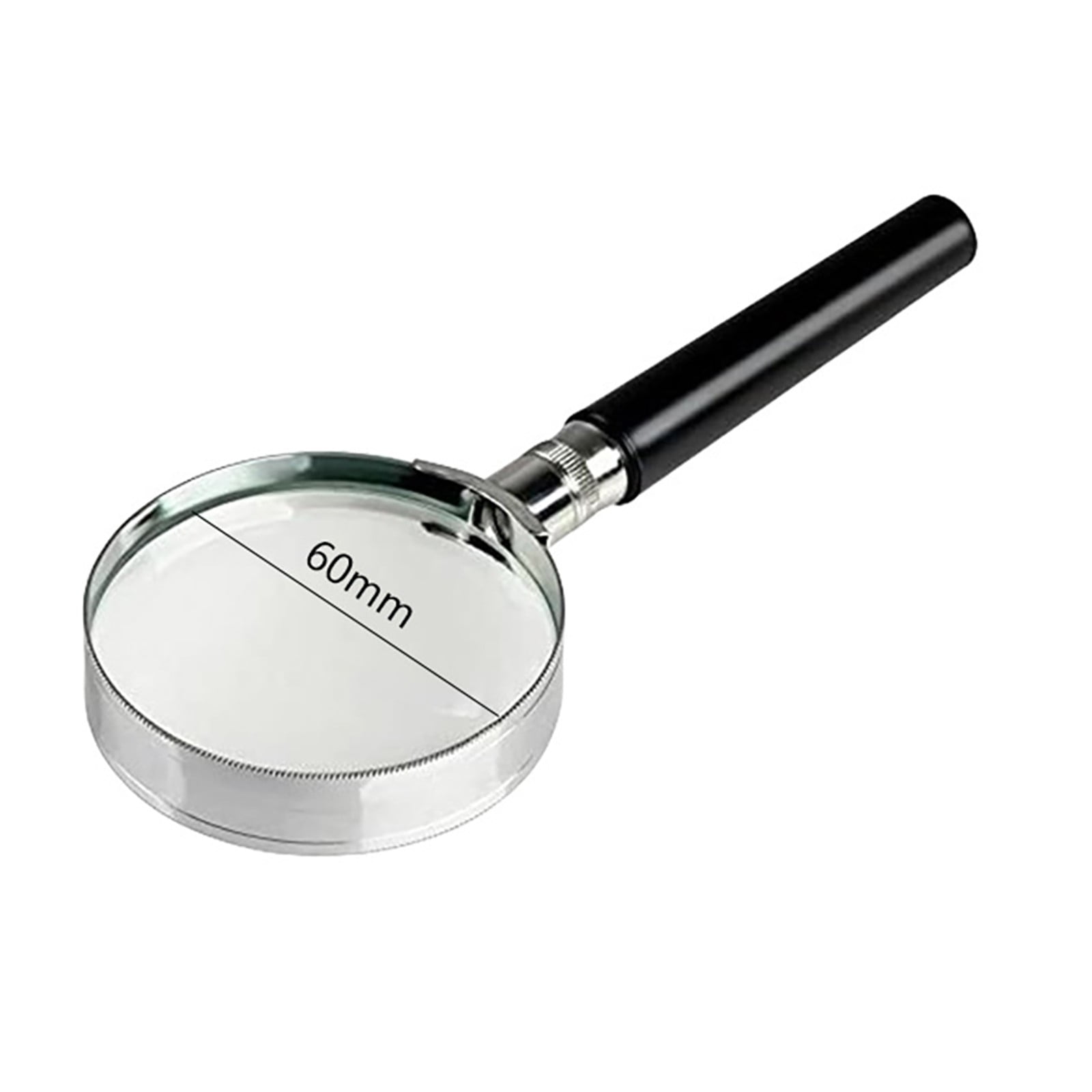 5X Magnification Handheld Magnifier Magnifying Glass Handle 60Mm 2Inch ...