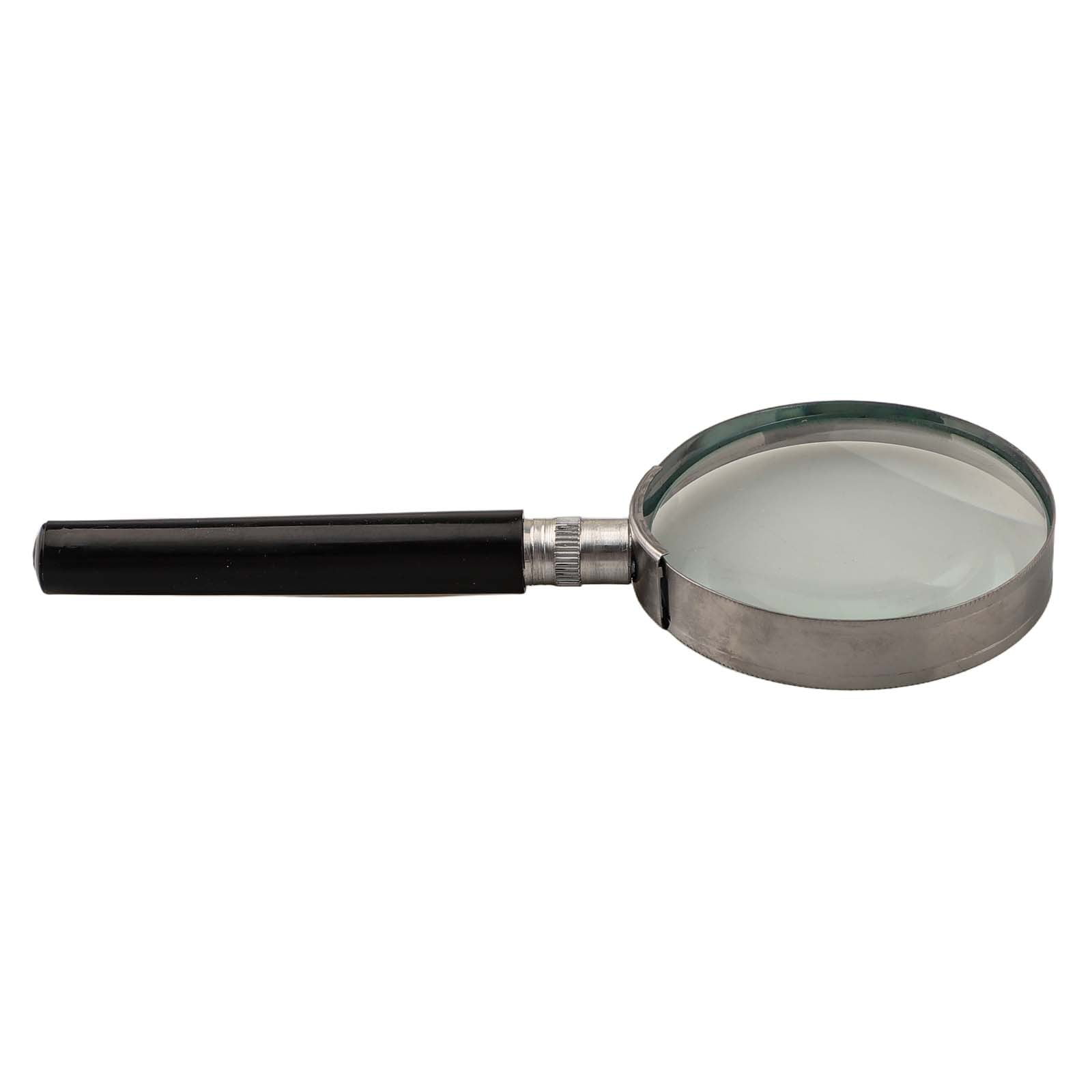 5X Magnification Handheld Magnifier with 60mm Optical Glass Lens for ...