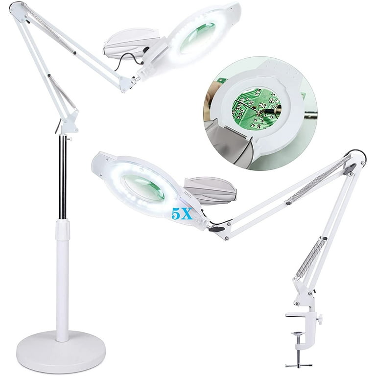 Lighted Magnifying Glass Floor Stand | Shelly Lighting
