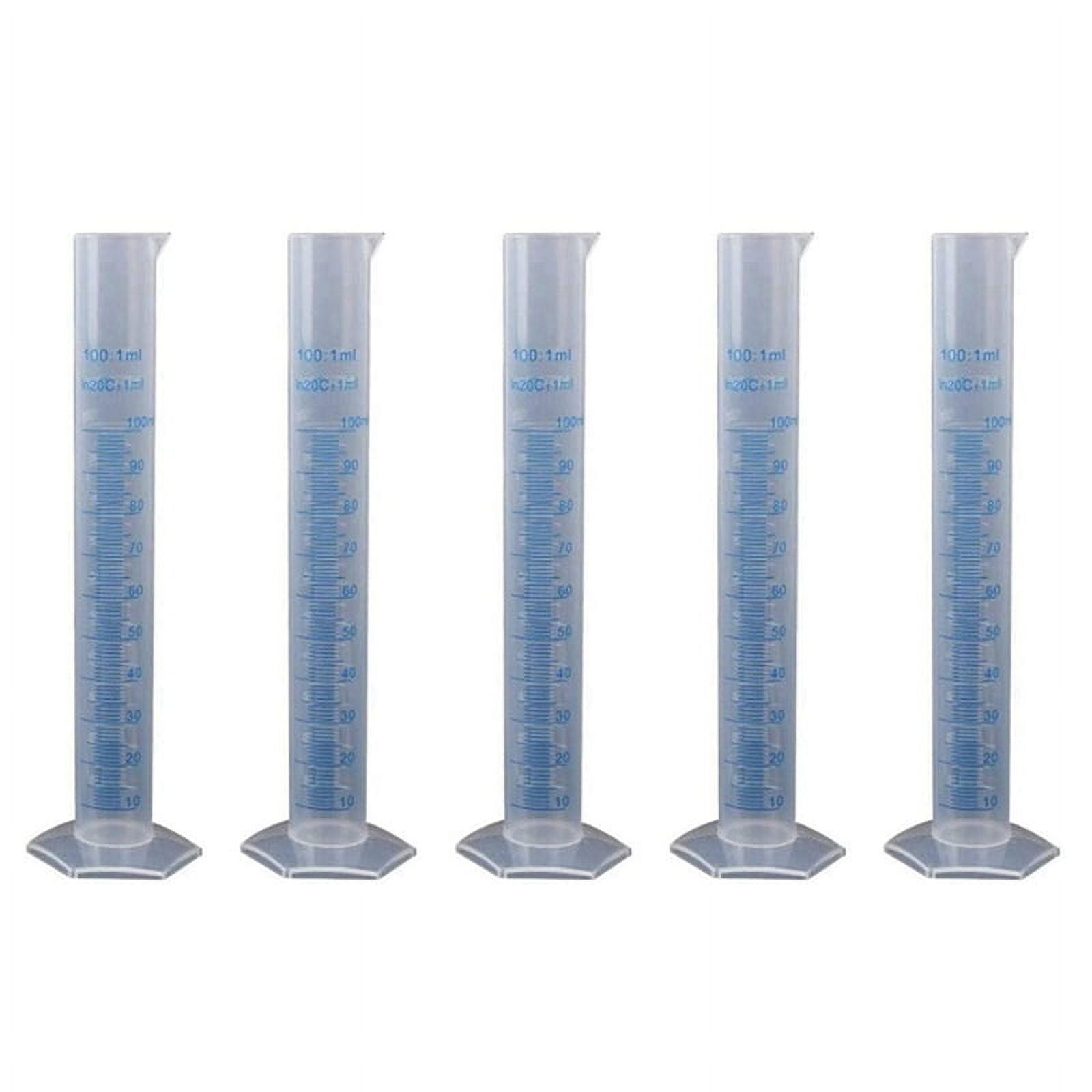 5X Measuring Cylinder Plastic Graduated Tube Tool for Lab(100Ml) - Walmart.com