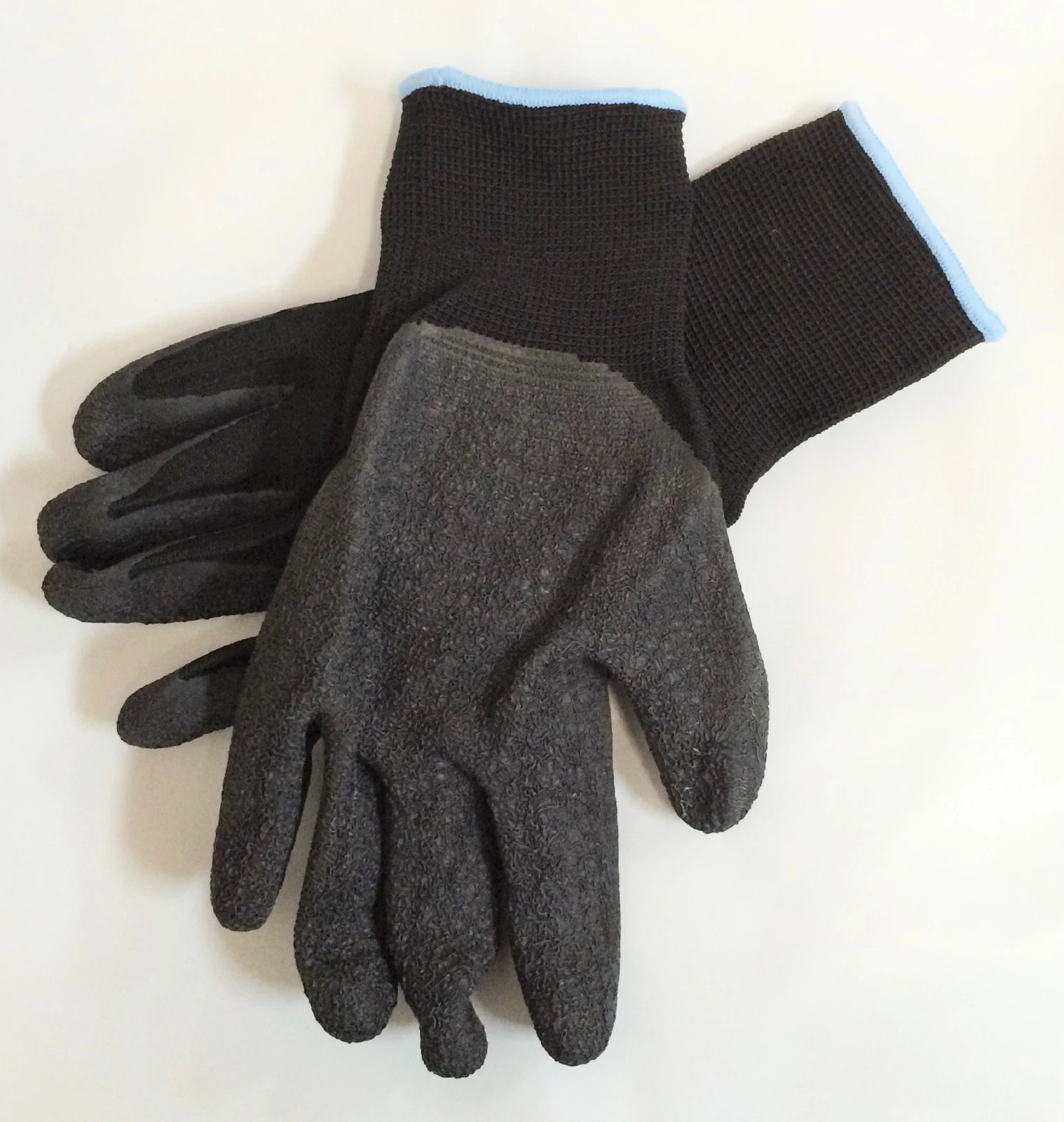 5X Medium Blue & Green Rubber Coated Comfortable Flexible Breathable ...