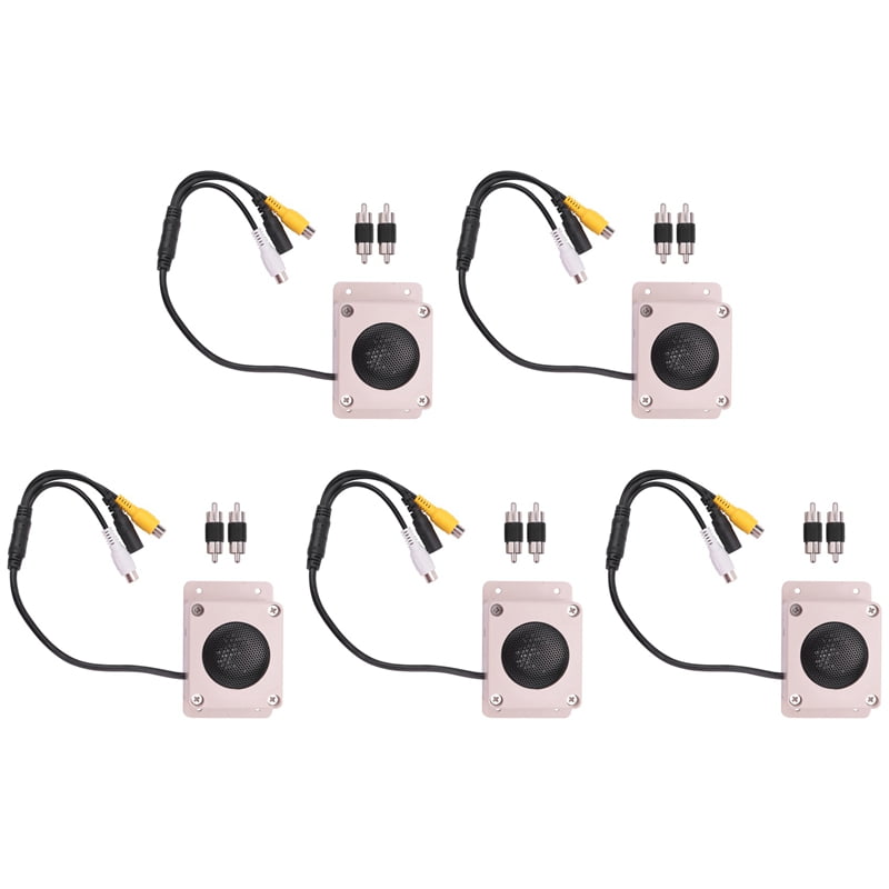 5X Microphone Speaker Device for Security Camera Outdoor Waterproof for ...