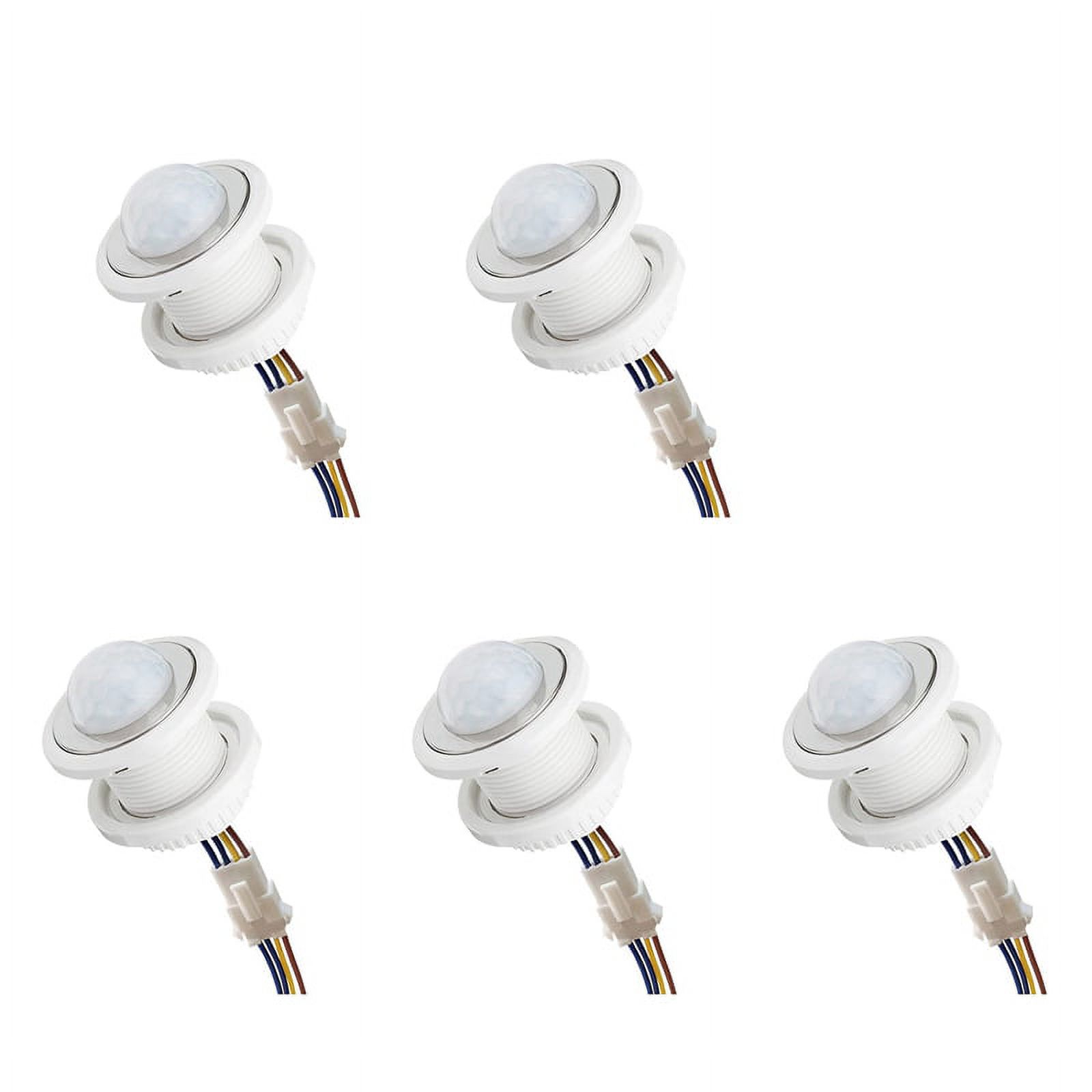 5X Mini Motion Sensor Light Switch 110-220V PIR Sensor Smart Detection ...