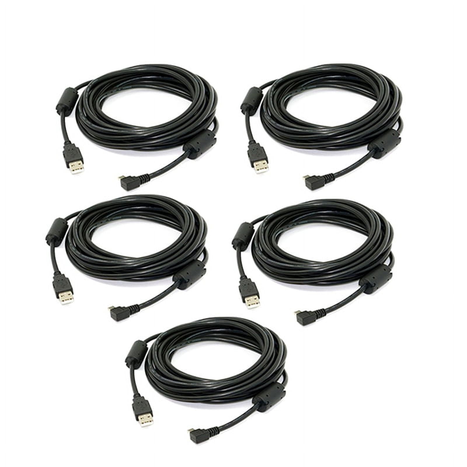 5X Mini USB B Type 5pin Male Right Angled 90 Degree to USB 2.0 Male ...