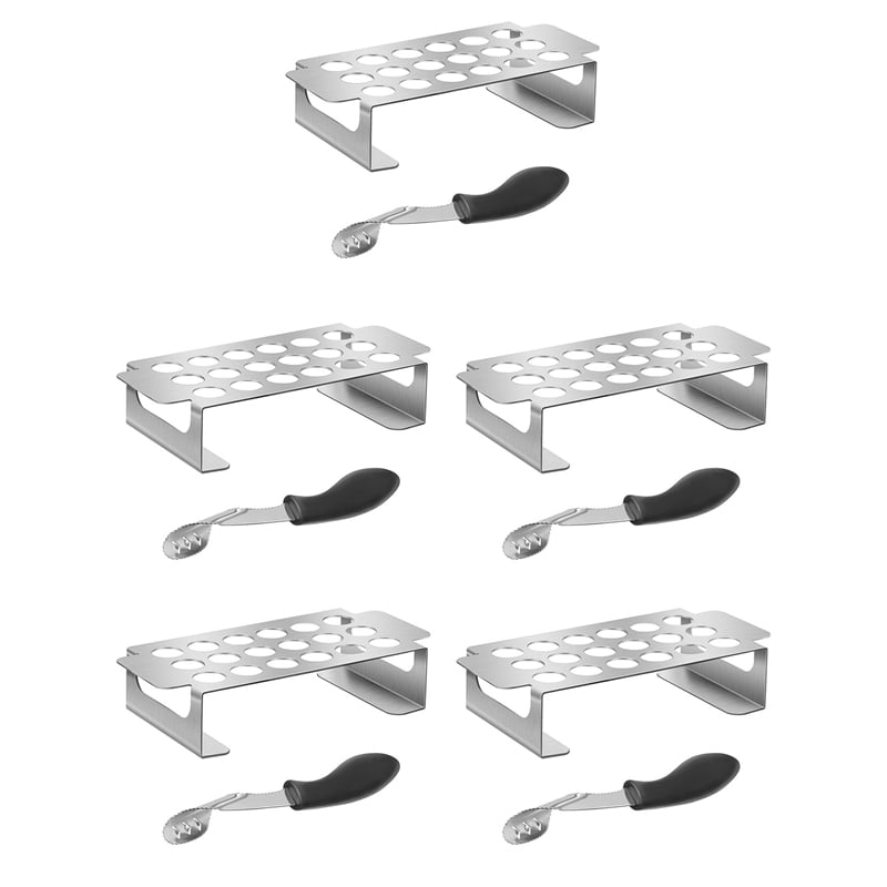5X New 18 Hole Jalapeno Grill Rack & Pepper Corer Tool,Stainless Steel ...