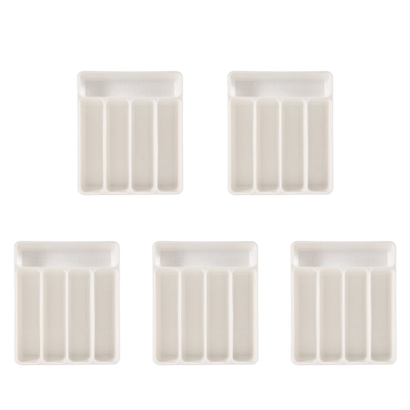 5X New Kitchen Drawer Organizer Tray Spoon Cutlery Separation Finishing ...